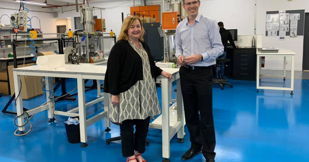 Megan Woods Visits Enztec - Enztec