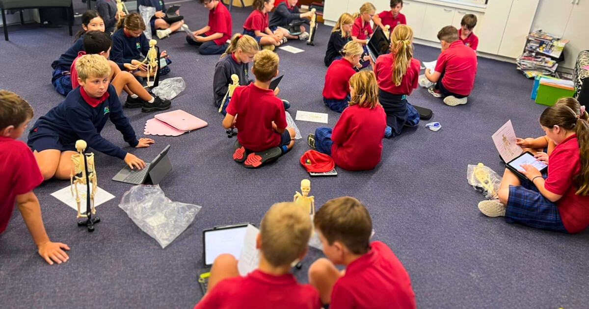 Children discover Dem Bones! - Enztec